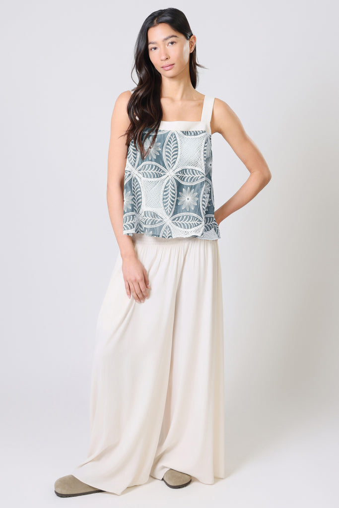 The Briefest of Moments Pattie Top in Blue | Traffic People